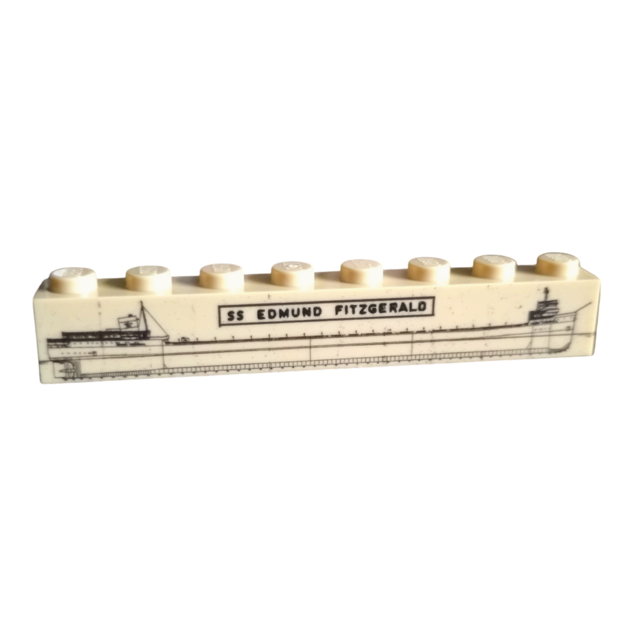 Brick Warp 1x8 Badge Brick Edmund Fitzgerald – Camo Bricks